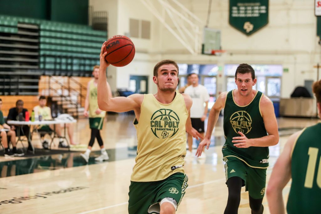 Lots of new faces at Cal Poly Men’s Basketball Practice - Fansmanship